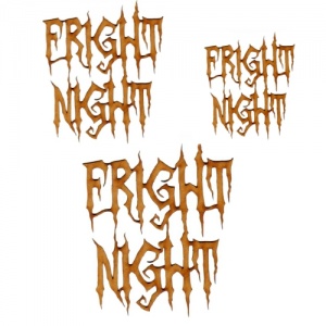 Fright Night Halloween Wood Words for altered art and crafts